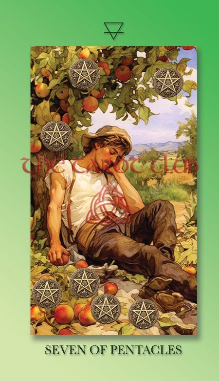 The Seven Of Pentacles Tarot Cards Auntyflocom Hierophant & Knight Of